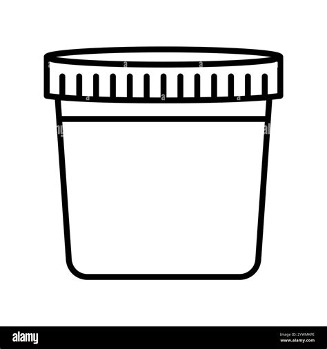 Plastic Container Line Icon Vector Isolated Element Editable Stroke Stock Vector Image And Art