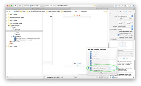 Swift How To Set Constraints For Textfield And Button In Xcode 101
