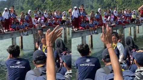 Viral Momen Haru Mahasiswa KKN UGM Pamit, Warga dari Dua Desa Antar ke ...