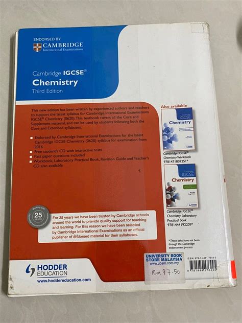 Igcse Chemistry Textbook Hodder Hobbies And Toys Books And Magazines Textbooks On Carousell