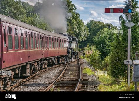 Br Standard Class 4 Steam Locomotive No 80080 At Ramsbottom Station On