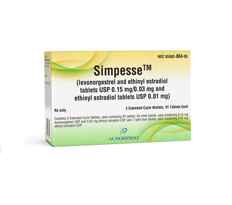Simpesse Levonorgestrel And Ethinyl Estradiol Tablets Usp 015 Mg0