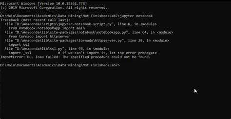 Python X Not Able To Start Jupyter Notebook On Windows Stack Overflow