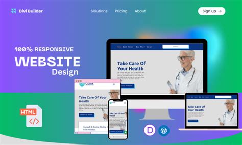 design or redesign responsive wordpress website using divi builder by