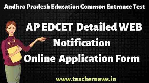 AP EdCET Notification 2025 AP EdCET Online Apply Last Date Syllabus Exam Pattern