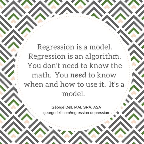 Regression Depression George Dell Sra Mai Asa Cre