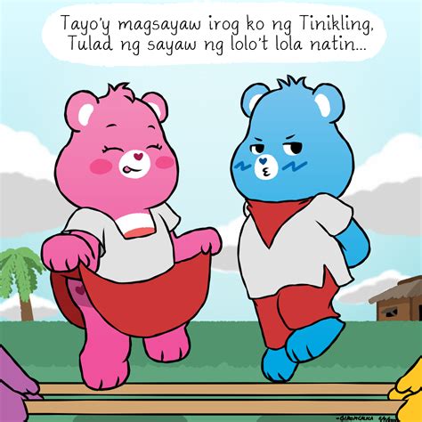 Ask Cheer Bear — Cheer And Grumpy Dancing The Tinikling A Popular