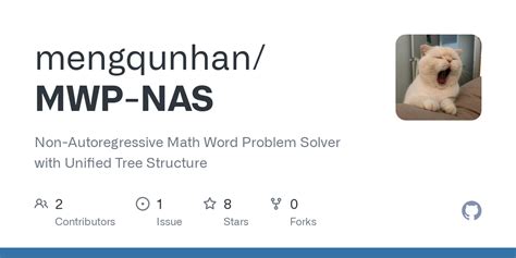 GitHub Mengqunhan MWP NAS Non Autoregressive Math Word Problem Solver With Unified Tree Structure