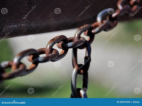 rusty chains stock image image of iron locked powerful 50391909