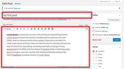 Creating A Website With Wordpress Part 2 Admin Panel Webmobtuts
