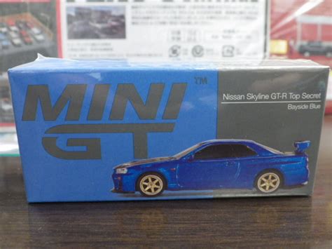 1 64 Mini Gt 531 日産 スカイライン Gt R R34 Top Secret ベイサイドブルー【右ハンドル仕様】