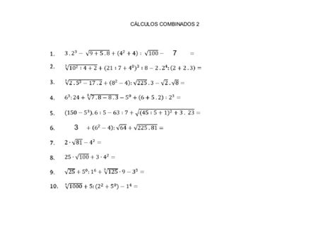 Calculos Combinados 2 Pdf