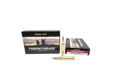 Nosler Trophy Grade 30 06 Ablr 168 Grains 20 Ct Box
