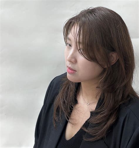 창원미용실 가꿈헤어 창원서상점 한나 리프컷 쉐도우펌 시스루댄디 예쁘게 난 레이어 층층이 부드러운 느낌으로🫧 붉은끼 싹 뺀 매트브라운과 함께 애쉬브라운매트