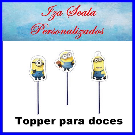 Topper Para Doces Minions Elo7 Produtos Especiais