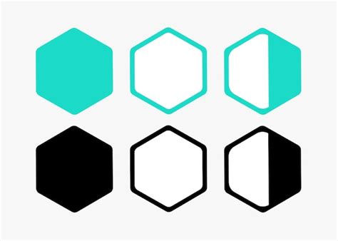 premium vector free vector hexagon shape in three styles