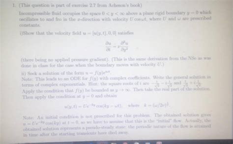 This Question Is Part Of Exercise From Chegg