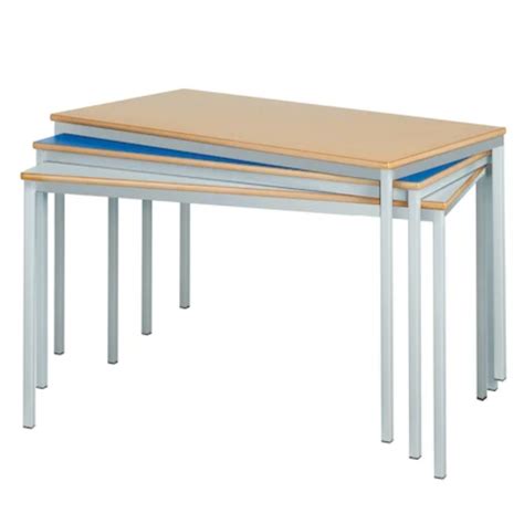 Value Fully Welded Rectangular Classroom Tables Bullnose Edge