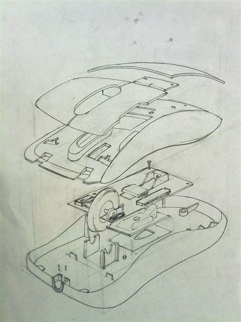 Exploded Computer Mouse By Danny The Rabbit On Deviantart