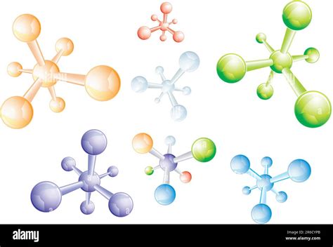 Vector Illustration Of Abstract Molecule Stock Vector Image And Art Alamy