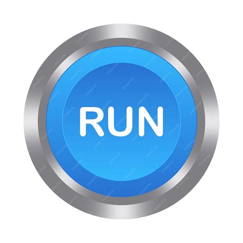 Premium Vector Blue Button Run Line Icon Bold Accessible Userfriendly Clickable Interface