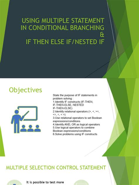 If Then Else If And Multiple Condition Statements Pdf Theoretical Computer Science