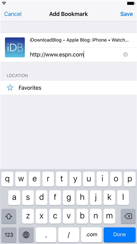 How To Edit Bookmark Addresses Prior To Saving In Safari Jailbreak
