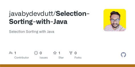 Github Javabydevduttselection Sorting With Java Selection Sorting