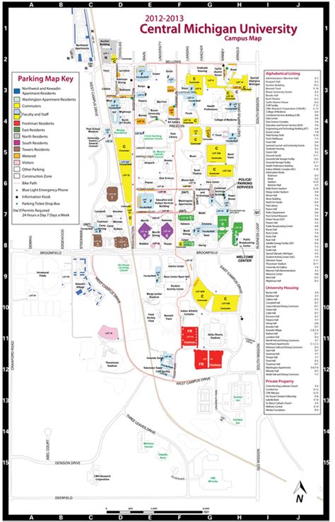 Central Michigan Campus Map Shari Demetria