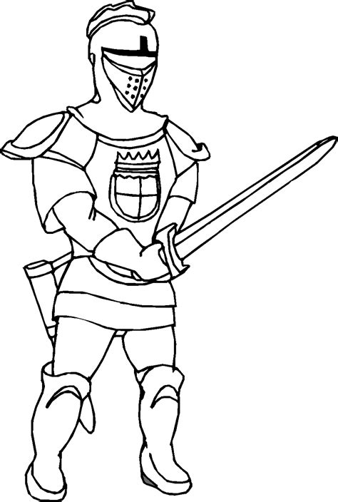 Knight Shield Coloring Page