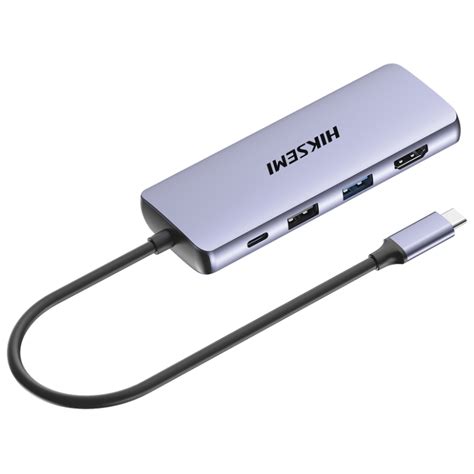 Hub Multifonction 8 En 1 Type C Hiksemi Hs Hub Ds8