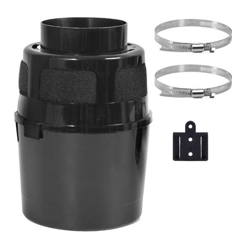 Viwinvela Indoor Dryer Vent Kit Bucket Lint Trap Dryer Vent Black