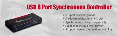Amazon Com USB 8 Port Switch USB Sharing Switch Synchronous Controller With 8 Cable Sets 1 K
