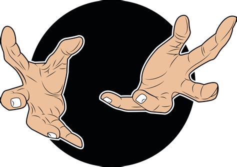 Vector Image Of Hand Gesture Grabbing Hands 22639227 Vector Art At