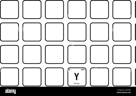 Yttrium Y Periodic Table Element With Name Symbol Atomic Number And