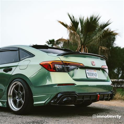 Yofer V2 Led Rear Diffuser For 2022 2024 Honda Civic Aerolution