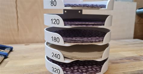 Diskeeper Modular Sanding Disk Paper Storage 125 And 150 Mm For Wall