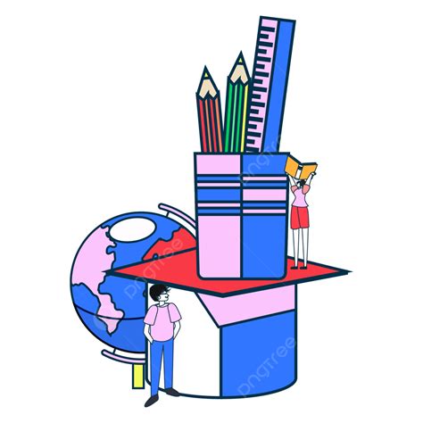 선화 교육 훈련 라이브 클래스 캐릭터 일러스트 책 일러스트 가장자리 선 그리기 선화 캐릭터 Png 일러스트 및 벡터 에 대한 무료 다운로드 Pngtree