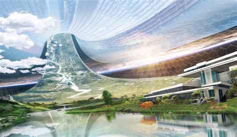 Inside A Massive Torus Space Colony Tecnologia Futuristica Arte Di