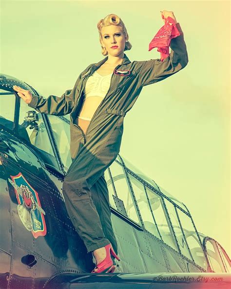 Vintage Military Pin Up Girl