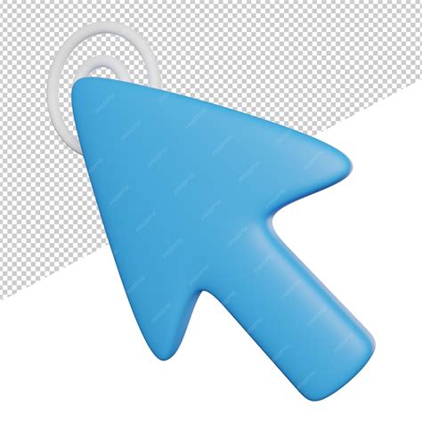 Premium Psd Cursor Double Click Side View 3d Rendering Icon