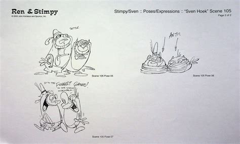 The Ren And Stimpy Show Production Model Layout Animation Copy 1992 Nick