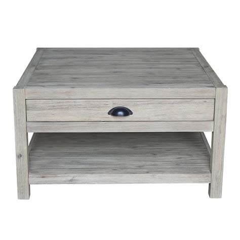 International Concepts Modern Rustic Square Coffee Table