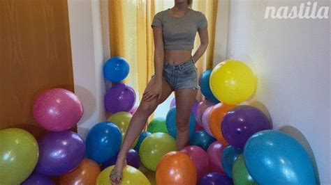 Stomp Popping Balloons With Sandals Part Nastila Clips Sale