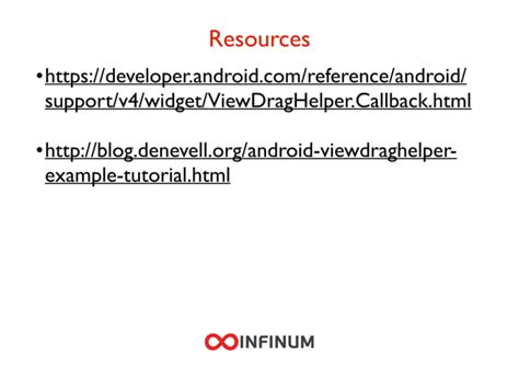 Infinum Android Talks 13 Using Viewdraghelper Pdf Technology And Computing