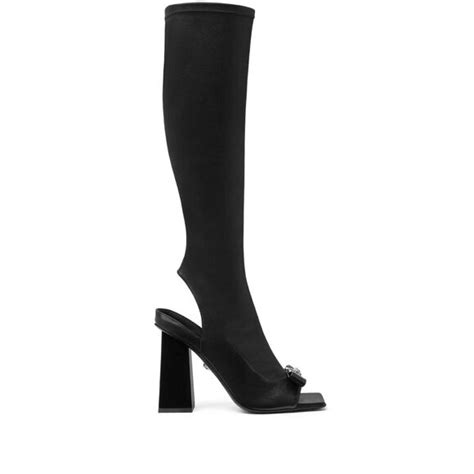 Versace Other Versace Gianni Ribbon Open Knee High Boots 0mm Poshmark