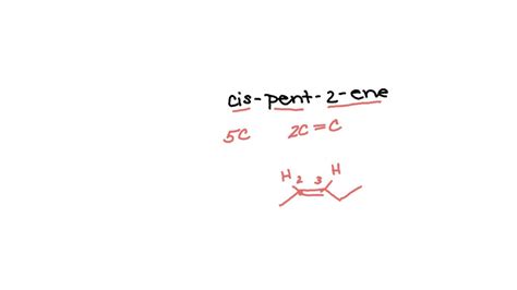 Solved Draw And Label The Structures For Both Cis Pent 2 Ene And Trans Pent 2 Ene