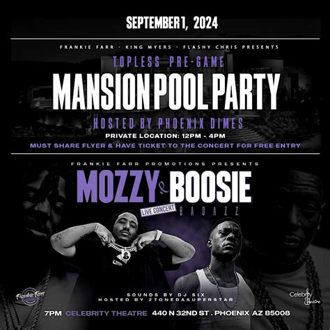 Topless Mansion Pool Party Pre Game For Mozzy And Boosie Concert
