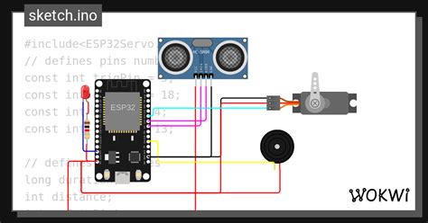 Blind Stick Wokwi Esp32 Stm32 Arduino Simulator