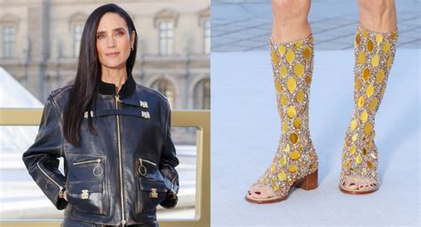 Jennifer Connelly Lets Her Shoes Do The Talking At Louis Vuitton Show